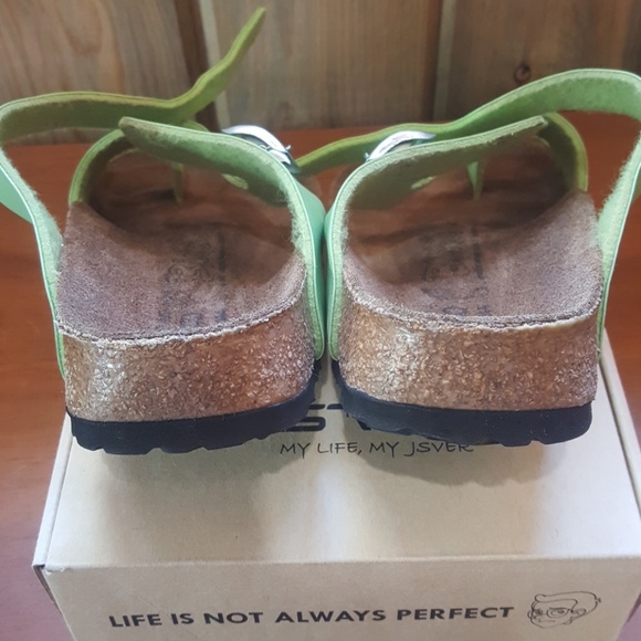 Birkenstock | Shoes | Birkis By Birkenstock Green Sandals Size 376 ...